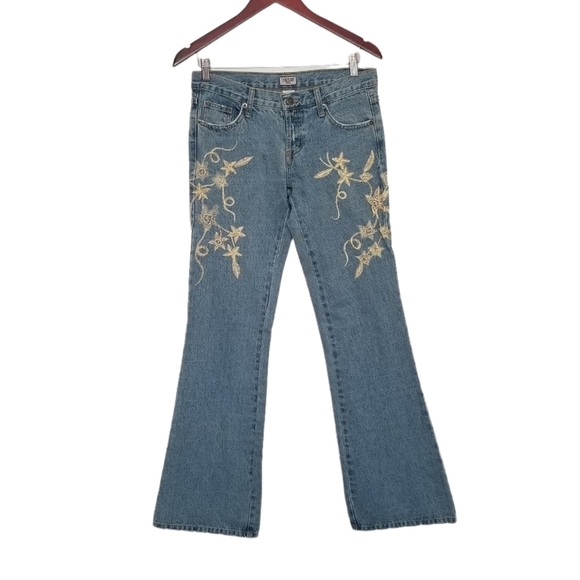 VENUS | Jeans | Venus Floral Gold Embellished Wembroidery Mid Rise ...